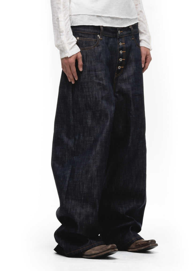 RAW DENIM JAPANESE LOOSE FIT BLUE – NO/FAITH STUDIOS